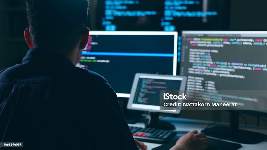Young Asian Man Developer Programmer Software Engineer It Support Working Hard At Night Overtime 7790