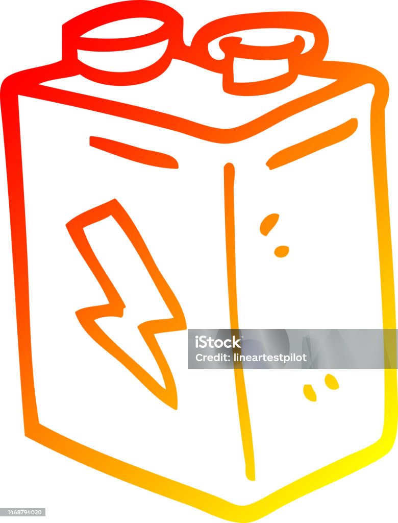 Dessin Au Trait Dégradé Chaud Dune Batterie De Dessin Animé Vecteurs