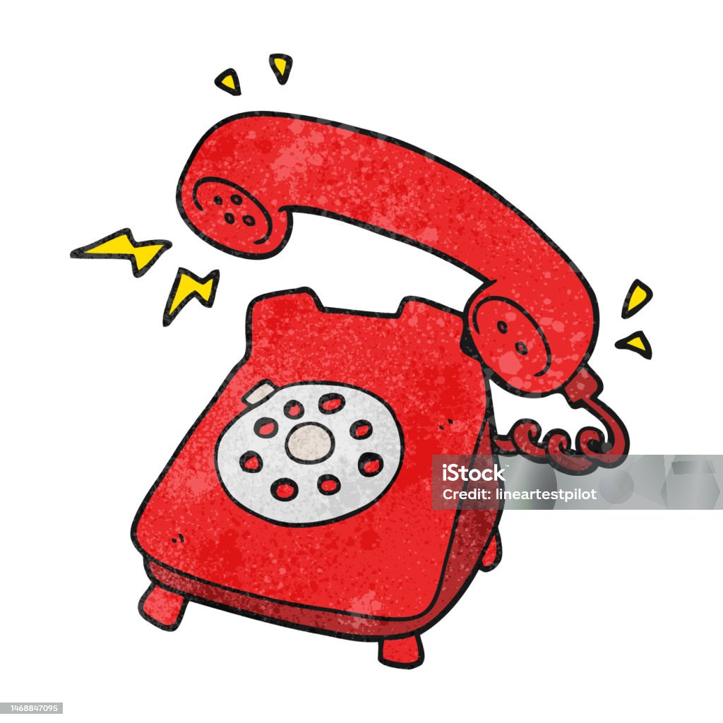 Tekstur Yang Digambar Dengan Tangan Bebas Kartun Berdering Telepon ... Tekstur Yang Digambar Dengan Tangan Bebas Kartun Berdering Telepon ...