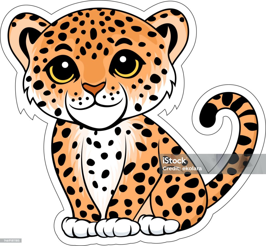 Ilustración de Linda Pegatina De Jaguar De Dibujos Animados Vector y ... Ilustración de Linda Pegatina De Jaguar De Dibujos Animados Vector y ...
