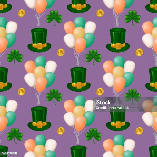 Feiern Sie Den St Patricks Day Stilvoll Mit Unserem Nahtlosen Muster ... Feiern Sie Den St Patricks Day Stilvoll Mit Unserem Nahtlosen Muster ...