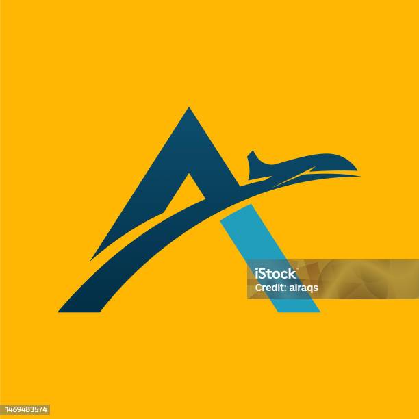 Conception Du Logo De Lavion Logo Davion Simple Vecteurs Libres De