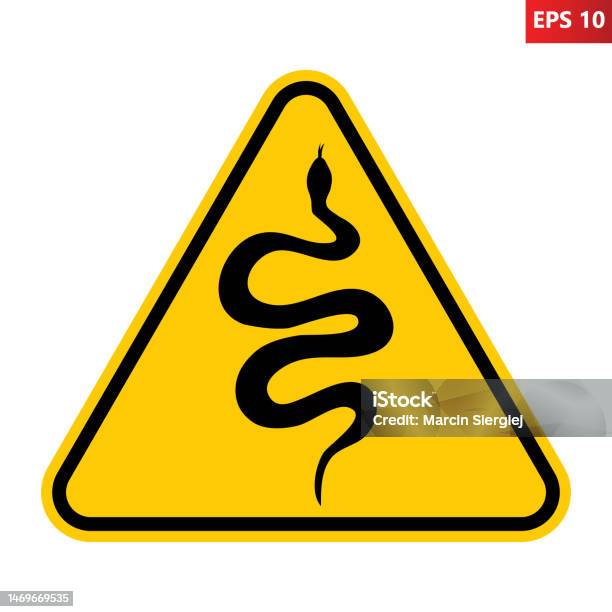 Panneau Davertissement Des Serpents Vecteurs Libres De Droits Et Plus D