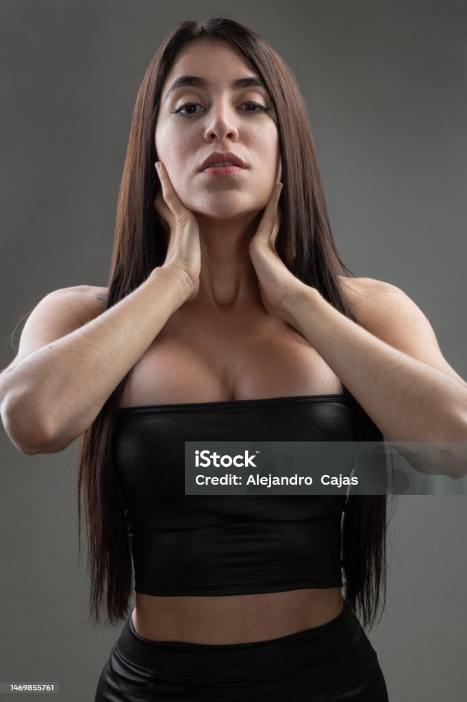 Latin Woman Wearing Elegant Clothes Beauty And Fashion In Studio ... Latin Woman Wearing Elegant Clothes Beauty And Fashion In Studio ...