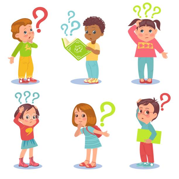 Confused Children Clipart