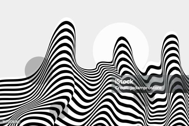 Landscape Background Terrain Black And White Background向量圖形及更多斑馬圖片 Istock