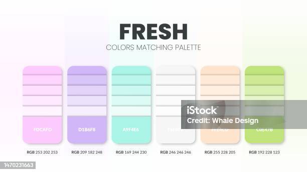 Palet Warna Dalam Koleksi Tema Warna Fresh Inspirasi Warna Atau Bagan