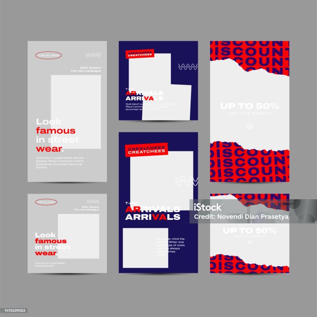 Design Futuristico Urbano Per I Modelli Di Post Sui Social Media