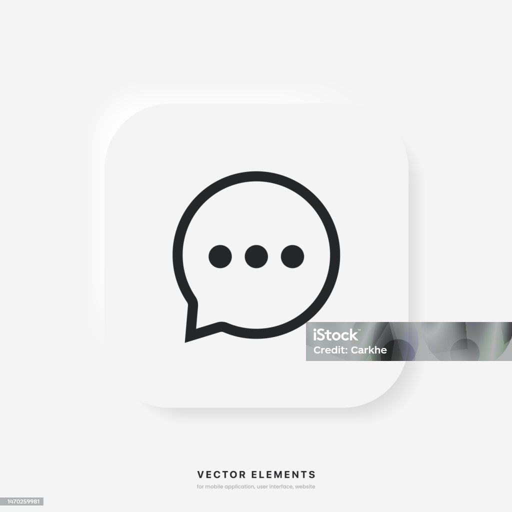 3d Isolated Vector Elements Minimal Modern Message Chat Speak Dialog