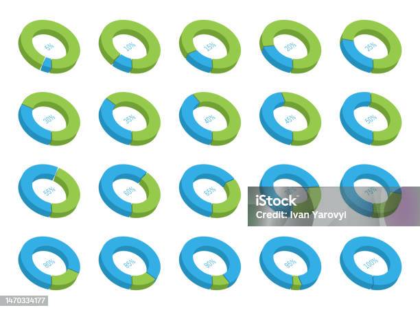 Kreisdiagramm Vektor 3d Kreisdiagramm Infografik Set Von 5 Auf 100 ... Kreisdiagramm Vektor 3d Kreisdiagramm Infografik Set Von 5 Auf 100 ...