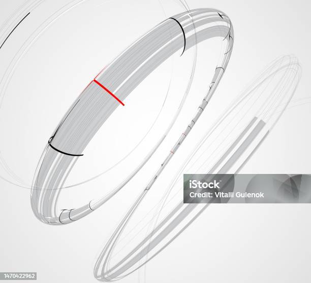 Abstract Tech Background Futuristic Technology Interface Vector