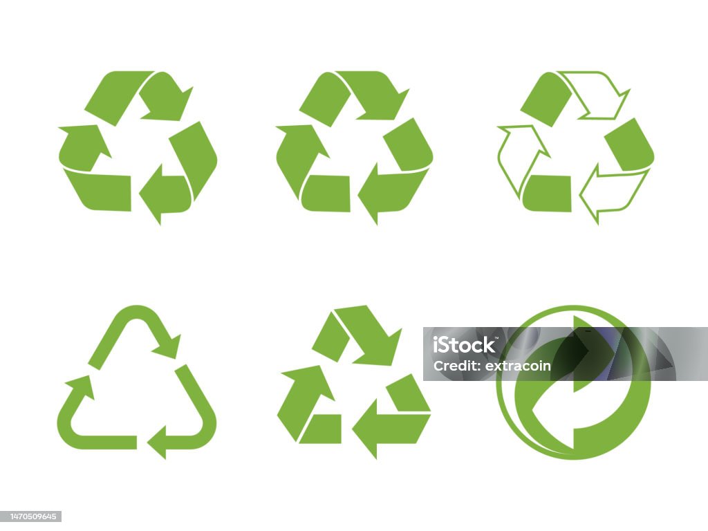 Recycling Symbols Set Green Recycle Arrows Icons Stock Illustration ... Recycling Symbols Set Green Recycle Arrows Icons Stock Illustration ...