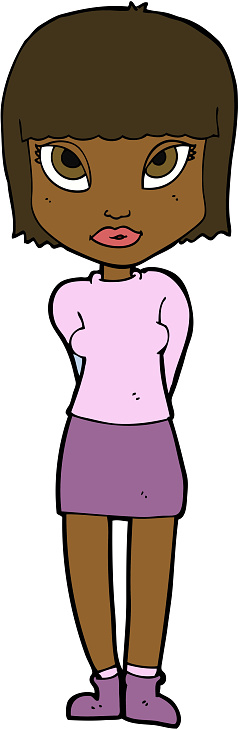 Cartoon Woman Standing Stock Illustration Download Image Now Adult Art Beauty Istock