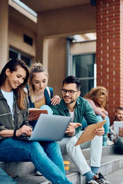 Free Stock Photo of Education concept - Group of students at university ...