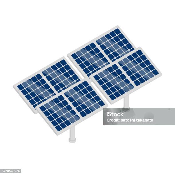 Illustration Isométrique Dun Panneau Solaire Image Clipart De La