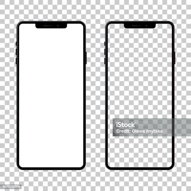 Koleksi Mockup Smartphone Model Smartphone Realistis Dengan Layar Putih