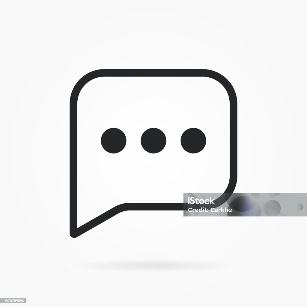 3d Isolated Vector Elements Minimal Modern Message Chat Speak Dialog