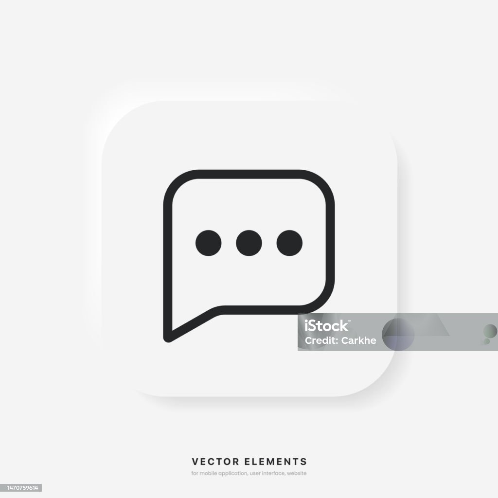 3d Isolated Vector Elements Minimal Modern Message Chat Speak Dialog