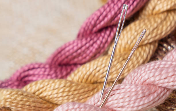 Free Stock Photo of sewing needles threads eyes quilting threaded ...