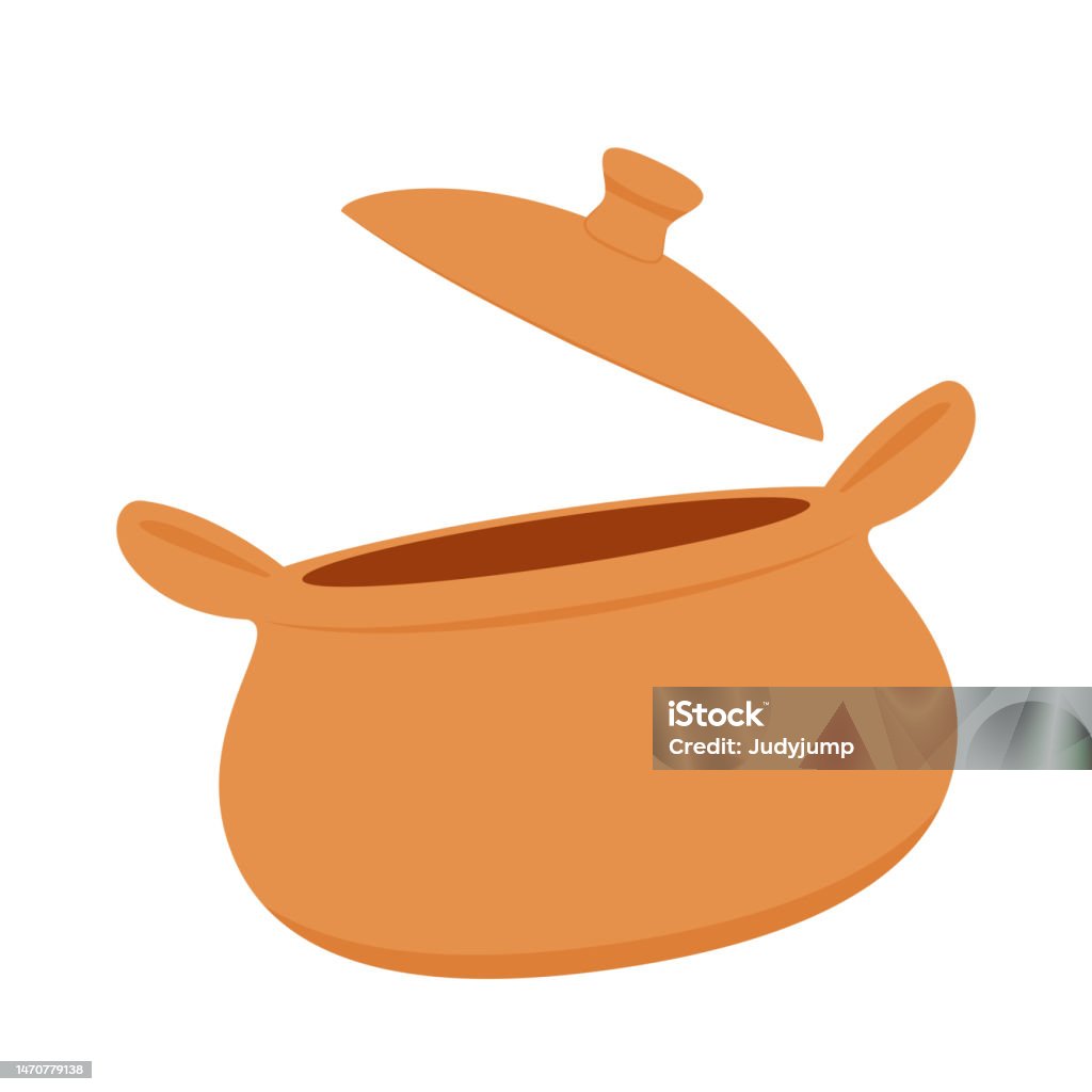 Ilustración de Vector De Olla De Barro Cocinar Alimentos En Ollas De ... Ilustración de Vector De Olla De Barro Cocinar Alimentos En Ollas De ...