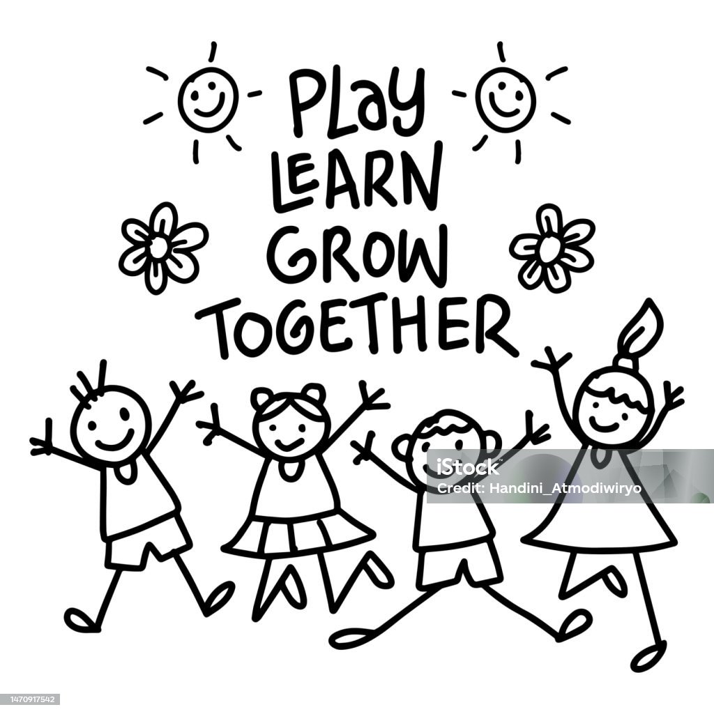 Play Learn Grow Together Lettering Educational Posters For Classroom ... Play Learn Grow Together Lettering Educational Posters For Classroom ...