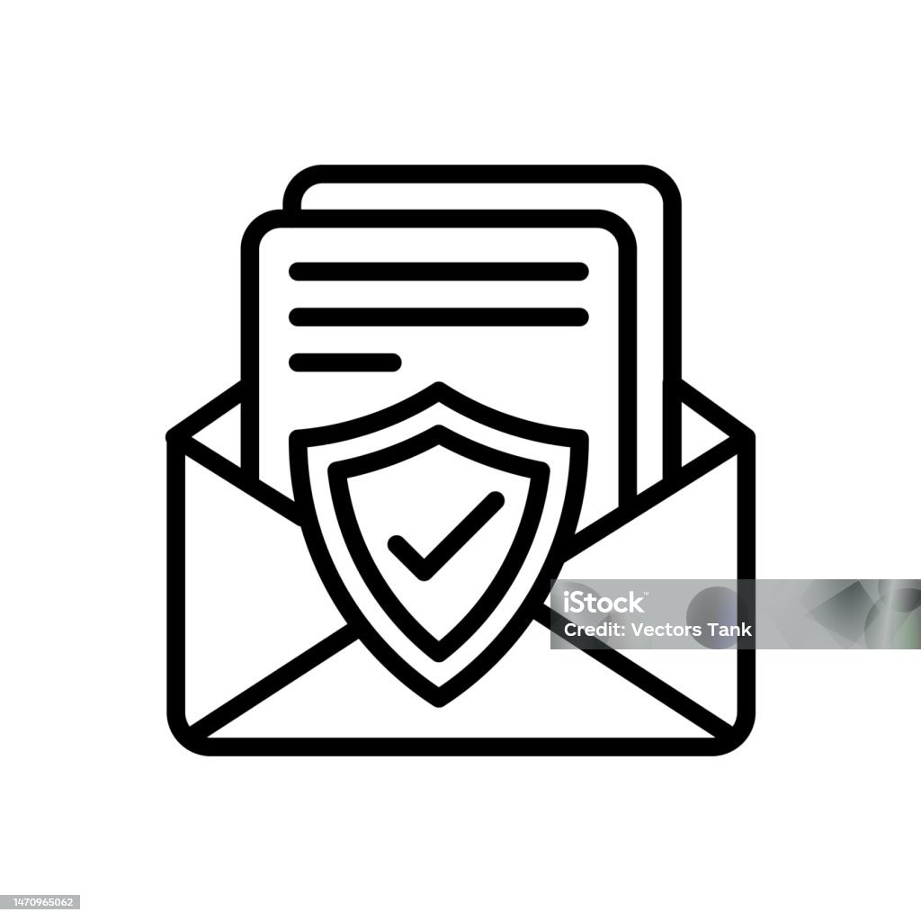 Secure Messaging Icon In Vector Logotype Stock Illustration Download