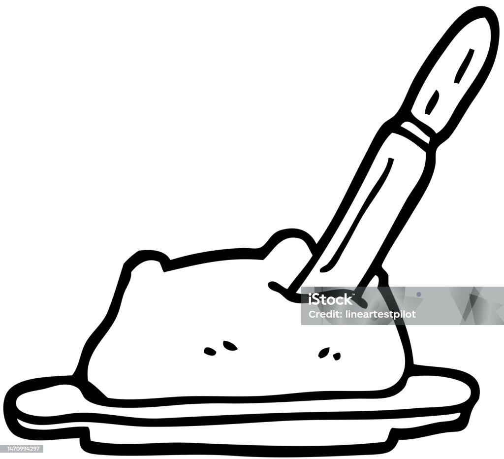 Dessin Au Trait Beurre De Dessin Animé Et Couteau Vecteurs libres de ... Dessin Au Trait Beurre De Dessin Animé Et Couteau Vecteurs libres de ...