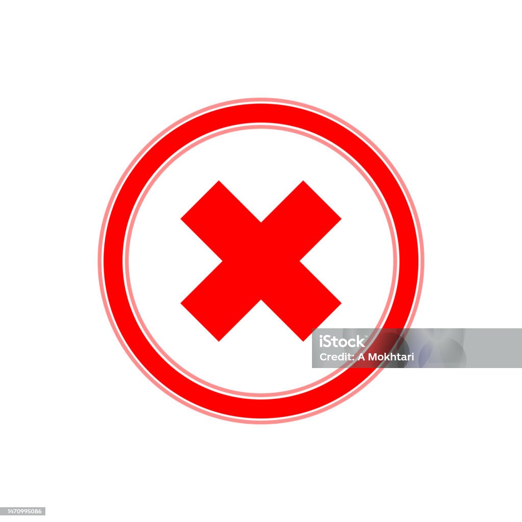 Error Cross Icon Stock Illustration - Download Image Now - Accuracy ... Error Cross Icon Stock Illustration - Download Image Now - Accuracy ...