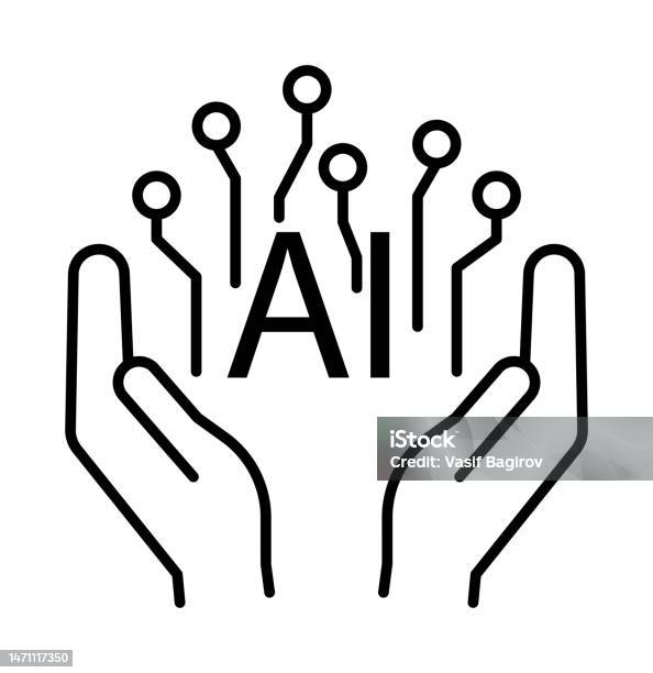 Ai Icône Artificielle Du Vecteur Dintelligence Artificielle Sur Fond ... Ai Icône Artificielle Du Vecteur Dintelligence Artificielle Sur Fond ...