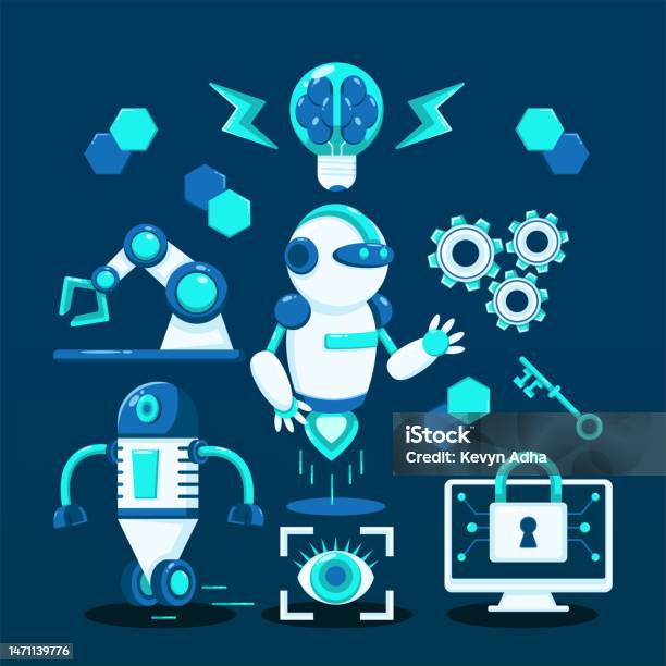 Vektor Teknologi Robot Robot Terbang Robot Beroda Robot Digital Otak ... Vektor Teknologi Robot Robot Terbang Robot Beroda Robot Digital Otak ...
