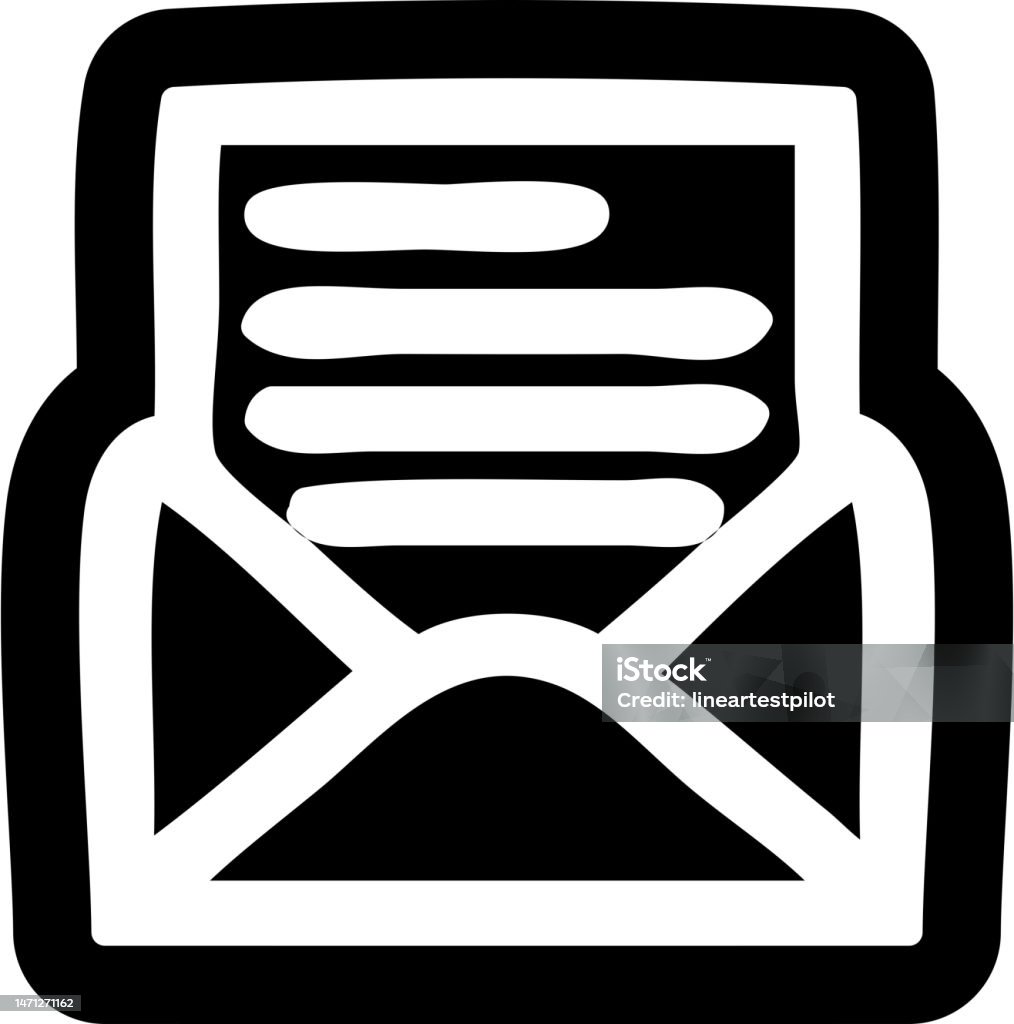 Symbole De Licône De Lettre Denveloppe Vecteurs Libres De Droits Et