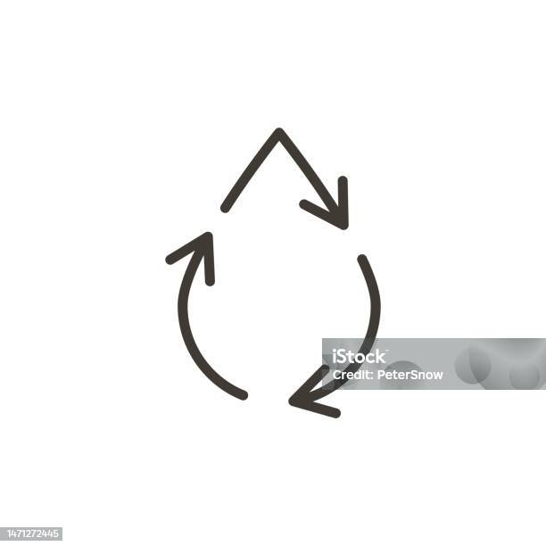 Goutte Deau Avec Des Flèches Symbole De Recyclage Illustration
