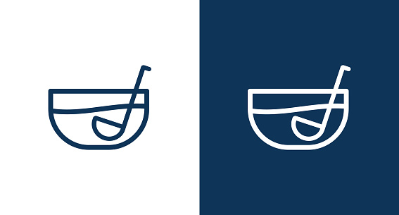 Illustration De Licône De Contour De La Soupe Symbole De Signe