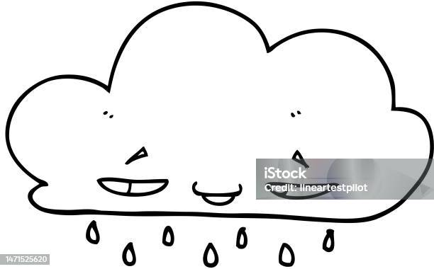 Kartun Awan Hujan Ilustrasi Stok Unduh Gambar Sekarang Awan