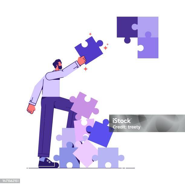 Finding The Right Business Solution Concept Stock Illustration ... Finding The Right Business Solution Concept Stock Illustration ...