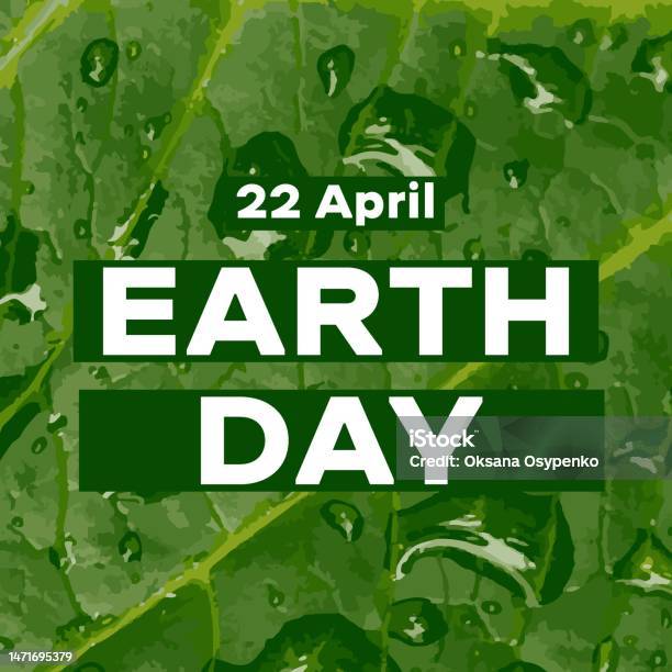 Vetores De Dia Da Terra Cartaz Do Conceito De Ecologia Cartão Fundo