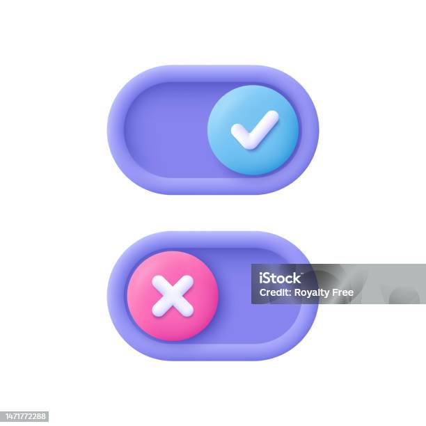 Activez Les Boutons Dinterface Du Commutateur Désactivé Cochez Les