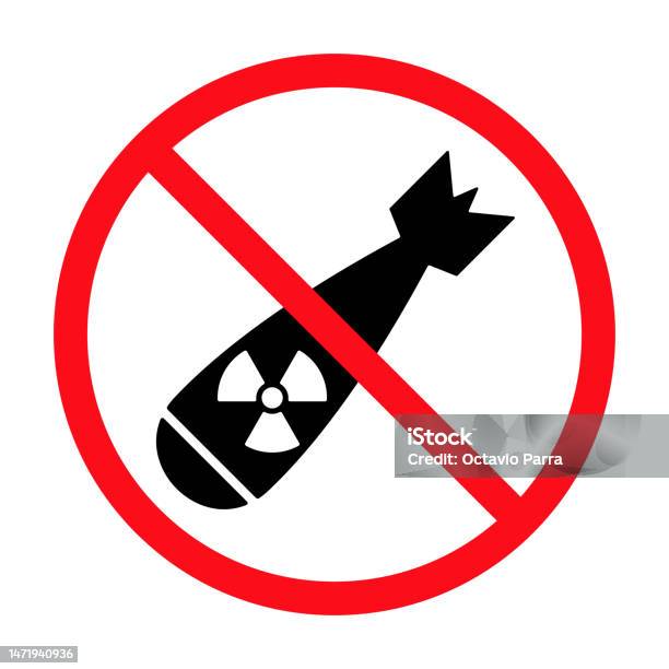 Icône De Silhouette De Bombe Nucléaire Pictogramme De Glyphe De Missile
