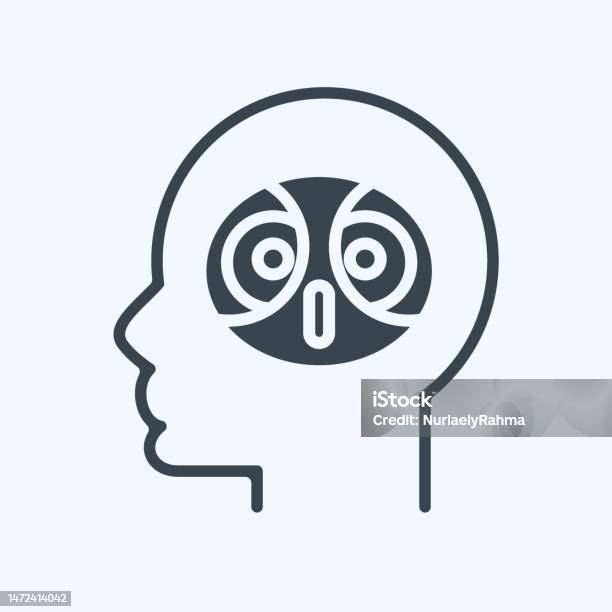 Icône Érudition Lié Au Symbole De Personnalité De La Psychologie