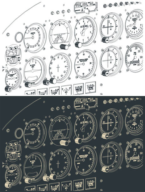 580 Tableau De Bord Avion Stock Illustrations Graphiques Vectoriels