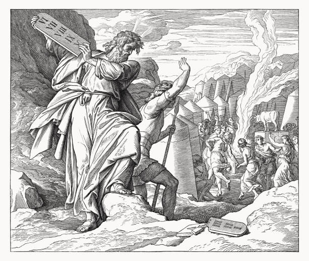 Moses Breaking Ten Commandments