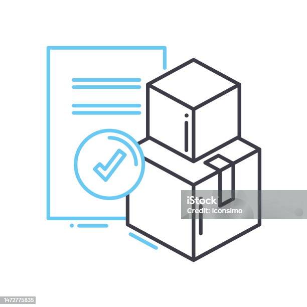 Confirmer Licône De Ligne De Commande Le Symbole De Contour