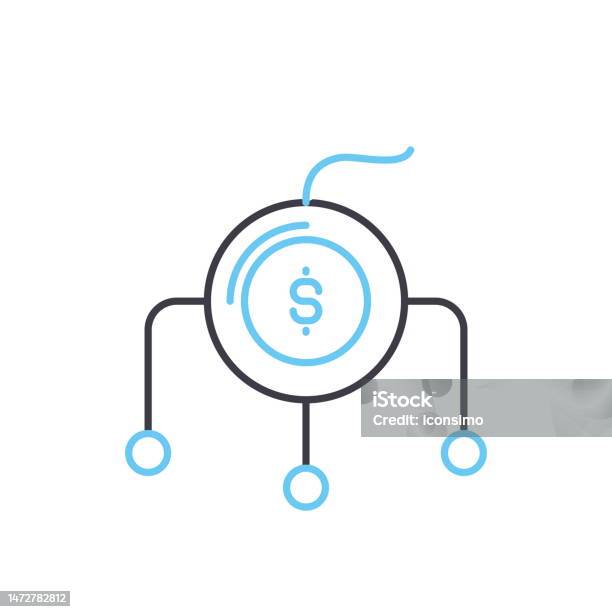 Company Restructuring Line Icon Outline Symbol Vector Illustration ... Company Restructuring Line Icon Outline Symbol Vector Illustration ...
