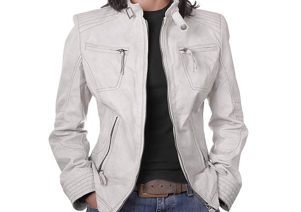 Free picture: Woman fashion model in a modern jacket with a design of ...