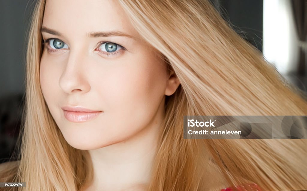 Hairstyle Beauty And Hair Care Beautiful Woman With Long Healthy Hair Model Wearing Makeup
