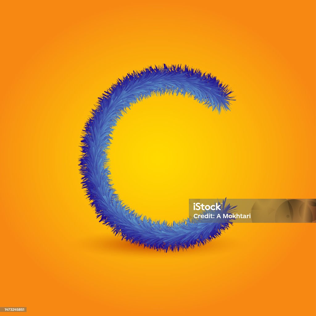 Ilustración De La Letra C En Piel Y Más Vectores Libres De Derechos De Abstracto Abstracto