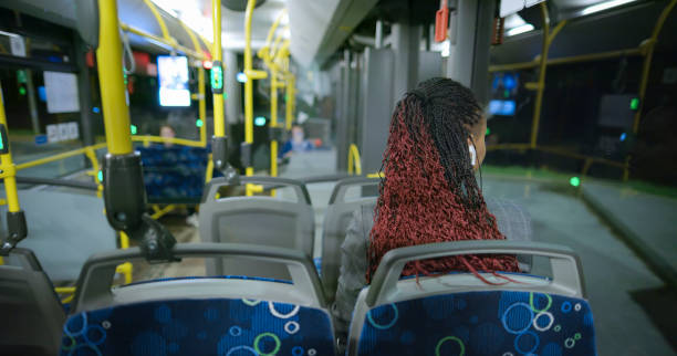 Free Stock Photo of Lonely woman riding in an empty bus | Download Free ...