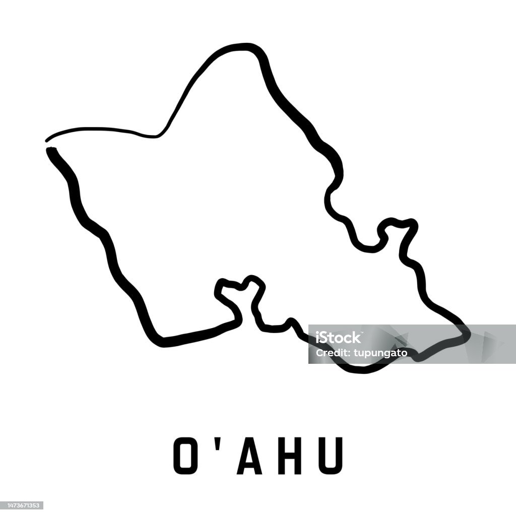 Oahu Island Simple Outline Vector Map Stock Illustration - Download ... Oahu Island Simple Outline Vector Map Stock Illustration - Download ...