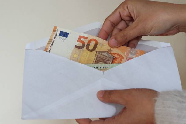 Free picture: Euro banknotes paper money in white envelope with red ...