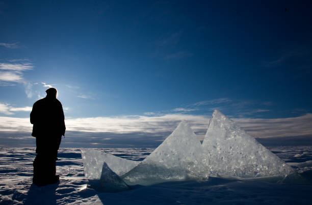 Free Stock Photo of Person Standing in Pile of Ice | Download Free ...